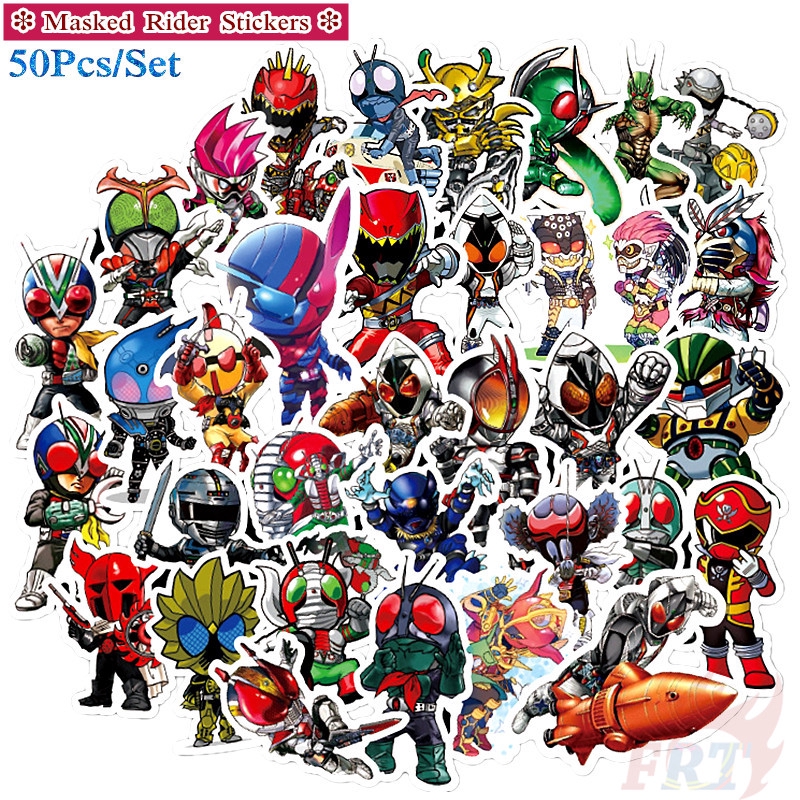 Masked Rider Series 01 Stickers 50Pcs/Set Anime Kamen Rider DIY Fashion ...