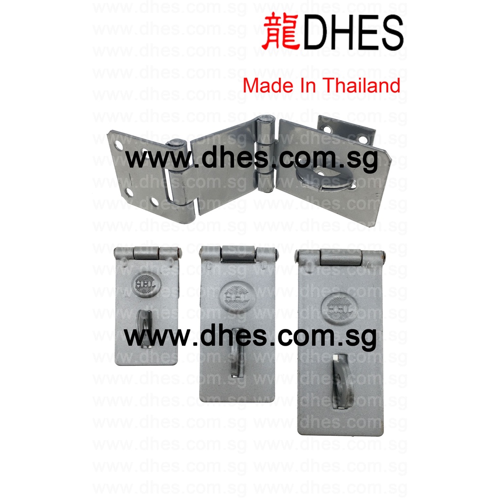 DHES Hasp and Staple Single Hinge Double Hinge Safety Hasp Made in ...