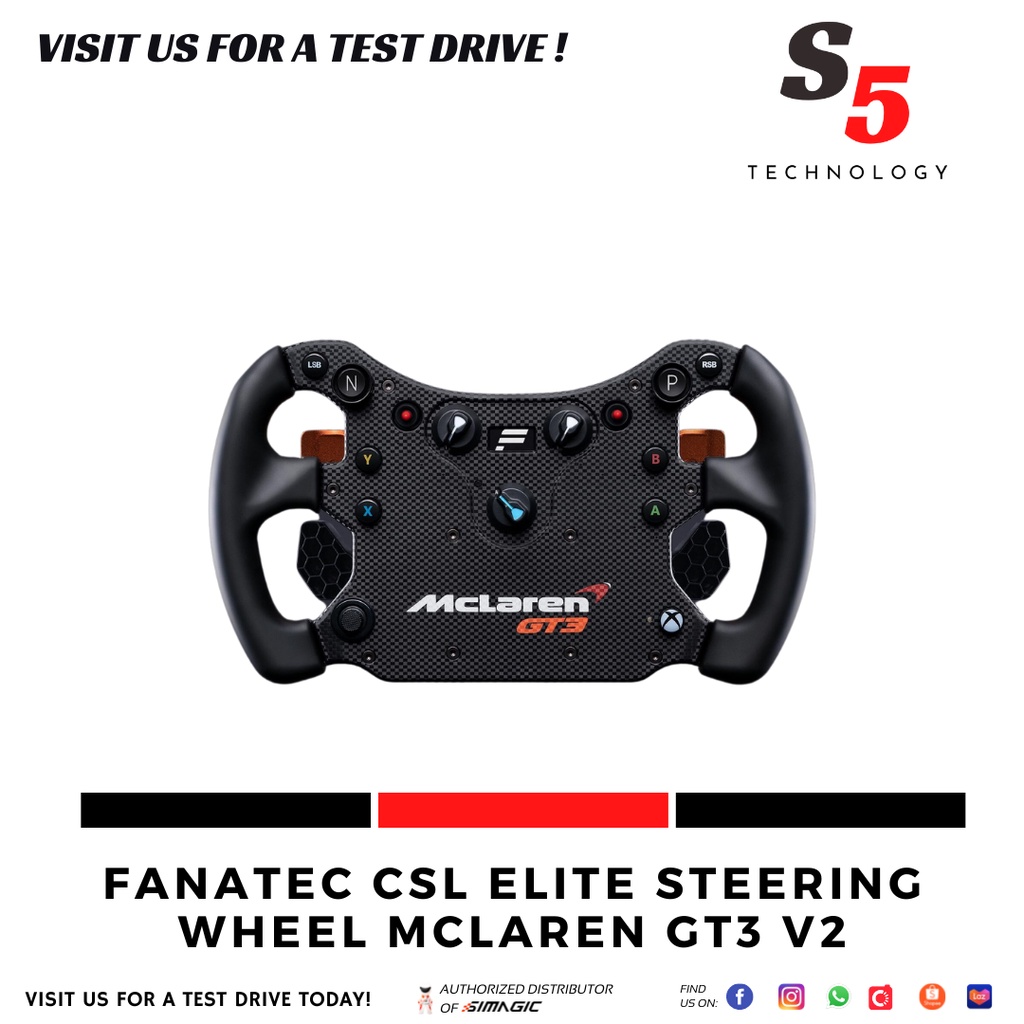 FANATEC CSL Elite Steering Wheel Mclaren GT3 V2 / simracing / sim ...