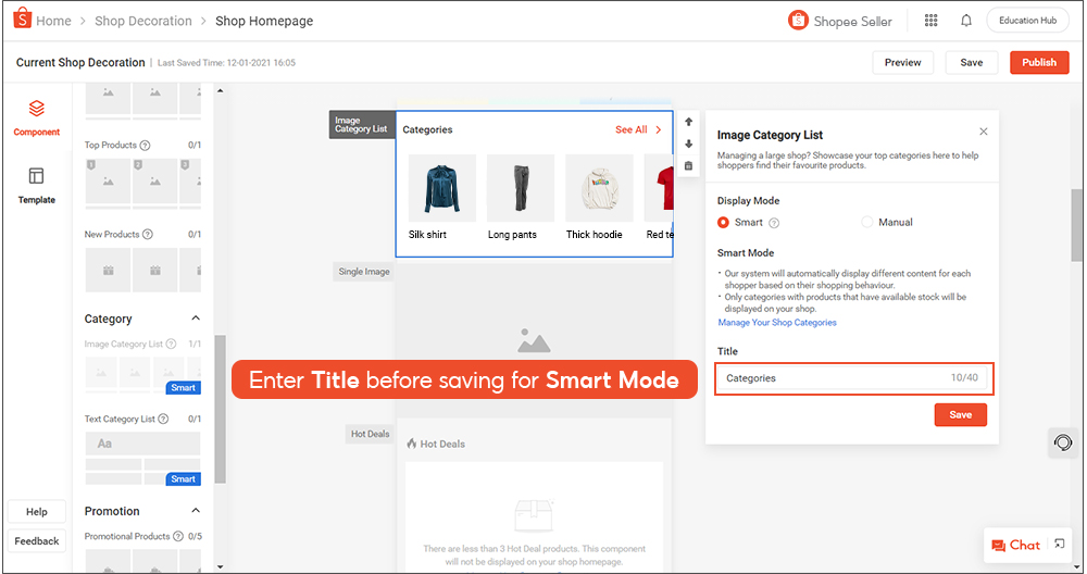 Adding Decoration Components | SG Seller Education [Shopee]