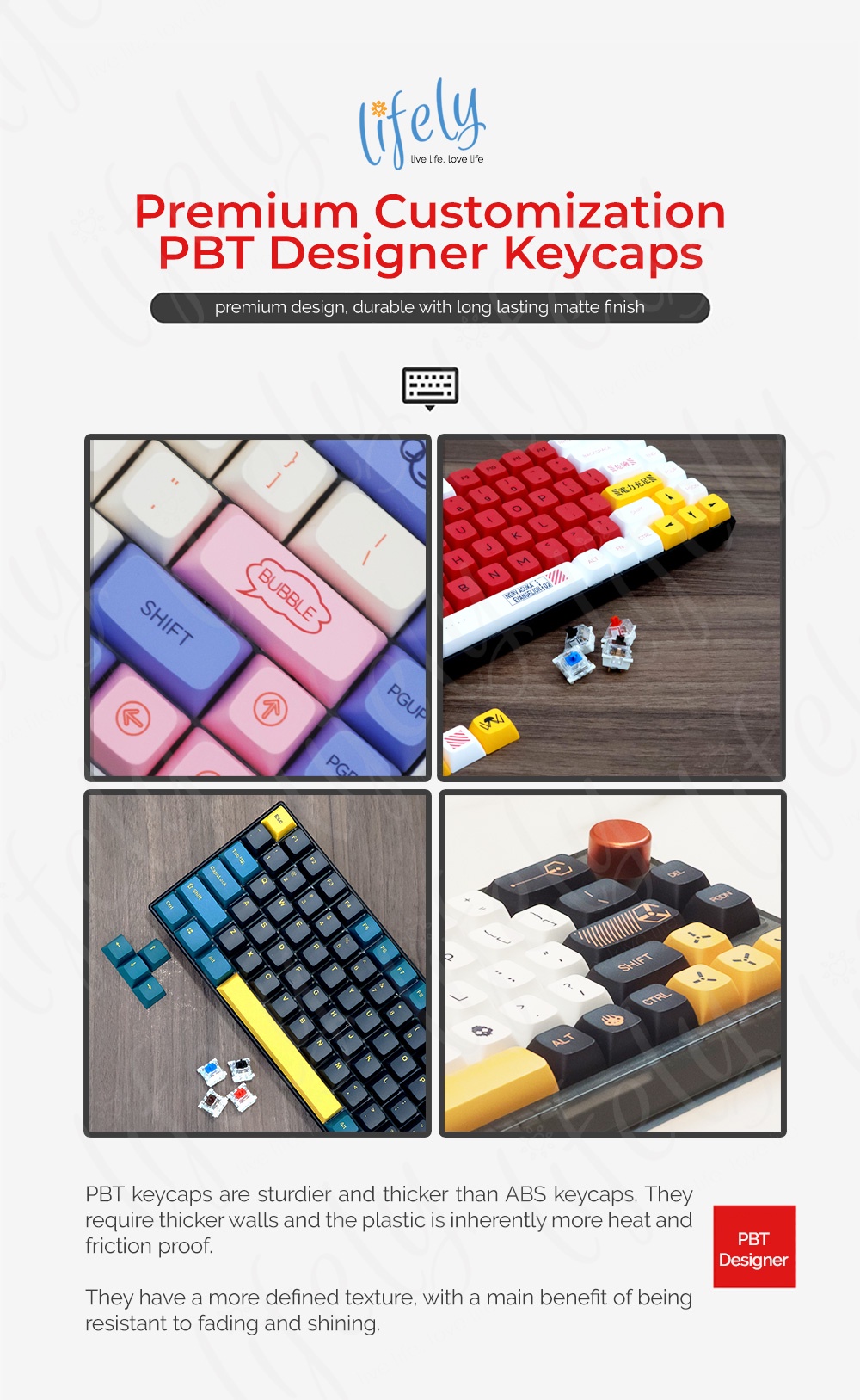 Lifely Keycap - Customize Your Keycaps Now, PBT Premium Designer ...