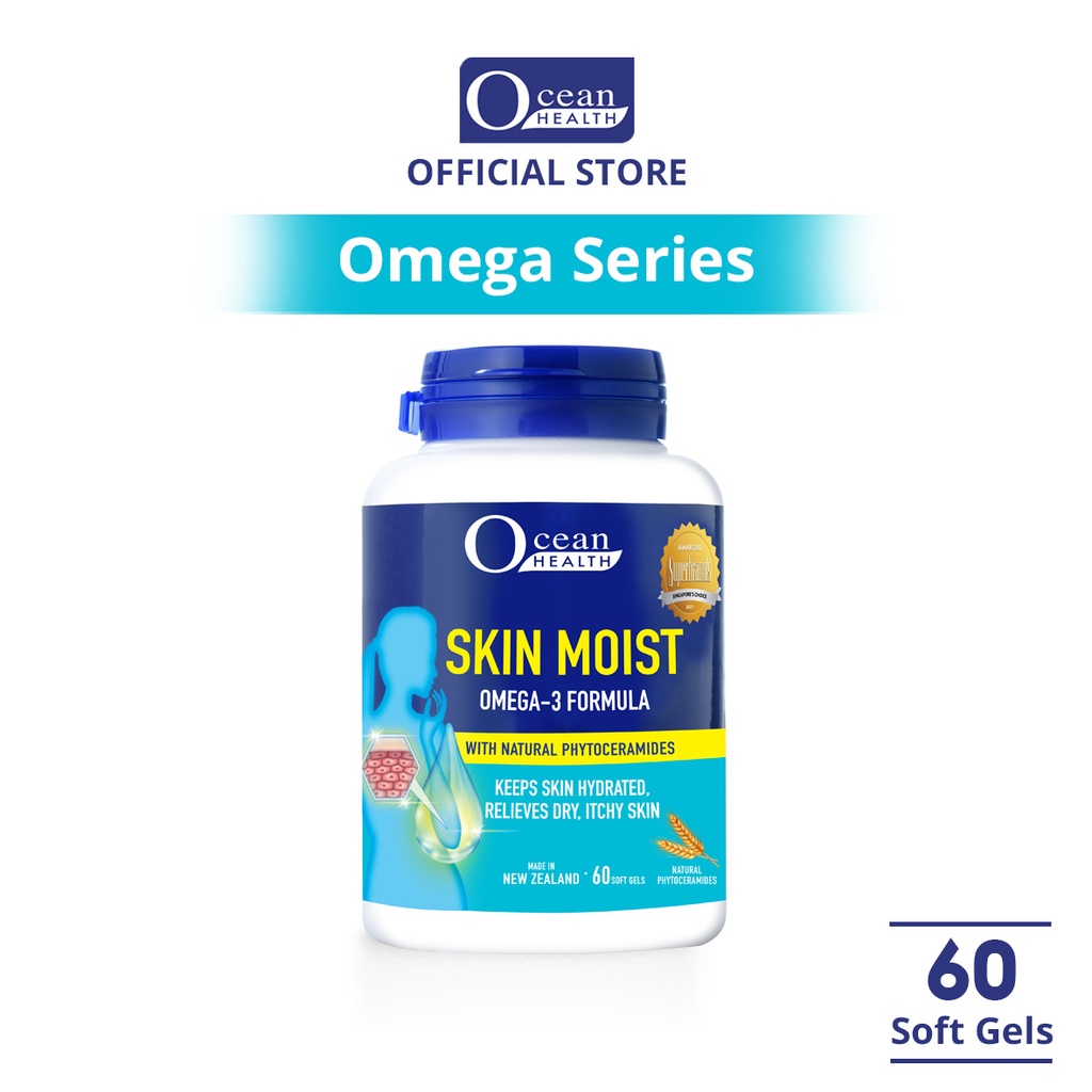 Skin Moist Omega-3 Formula (60s)- Ocean Health (Keeps Skin Hydrated ...