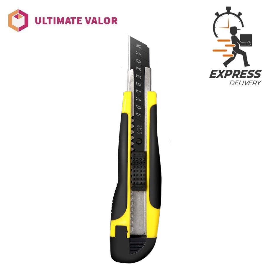 [SG SELLER] Heavy Duty Utility Black Carbon Blade Pen Knife paper ...