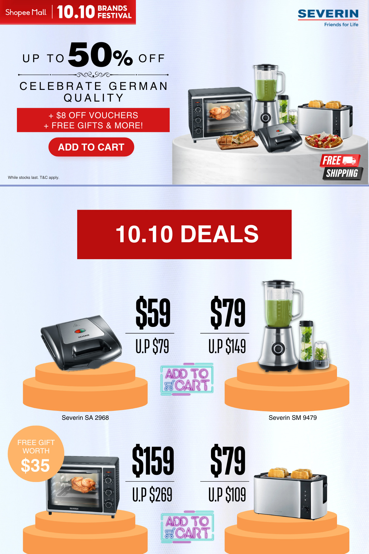 Severin Official Store, Online Shop Oct 2022 | Shopee Singapore