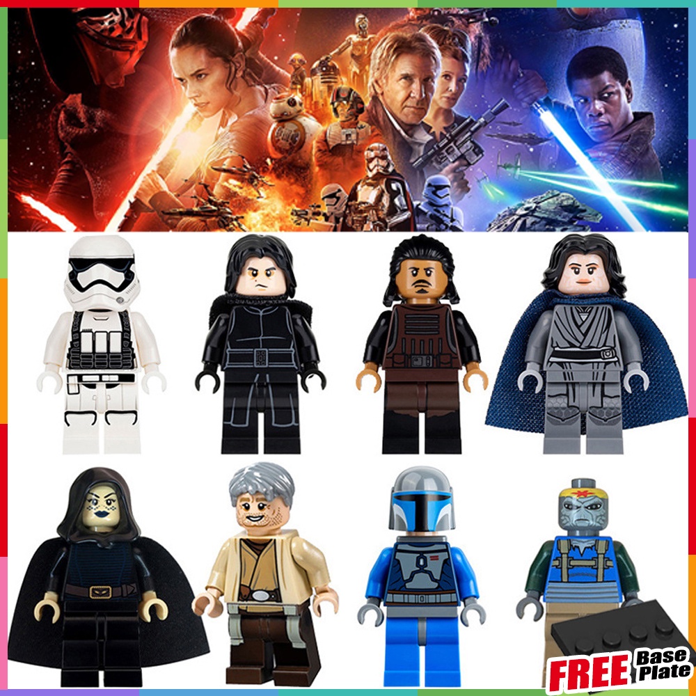Kylo Ren Minifigures Tasu Leech Barriss Offee Owen Lars Kids Toys Gifts Star Wars Mini Figures ...
