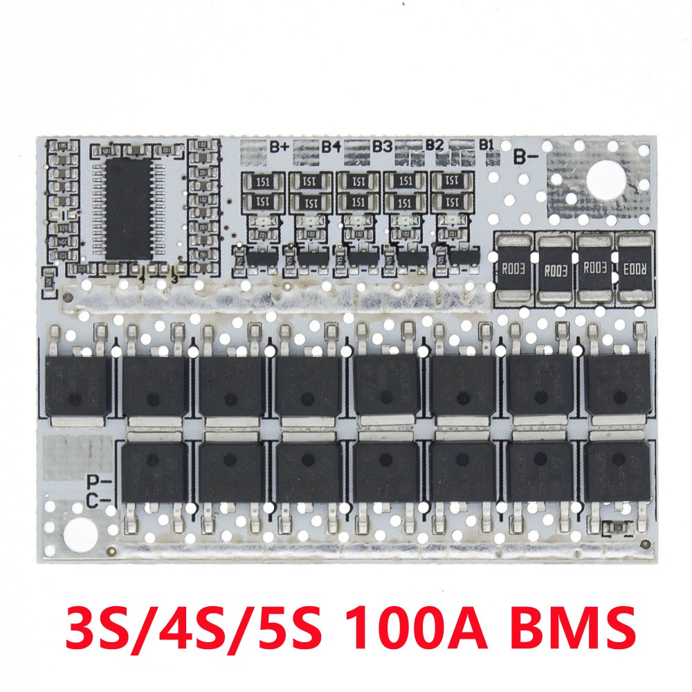 3S 4S 5S BMS 100A 21V 18V 16.8V 12V 18650 Li-ion LMO Ternary Lithium ...