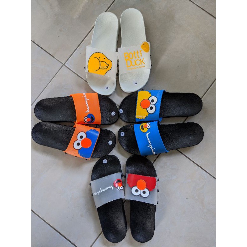 Sesame Street Elmo Cartoon Jelly Rubber Sandals | Shopee Singapore