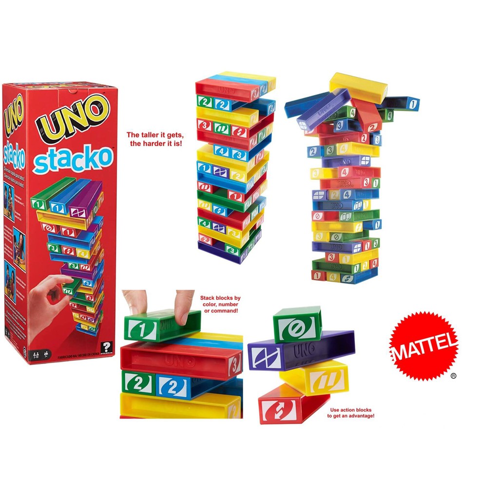 [Authentic] Mattel UNO Stacko Original | Shopee Singapore