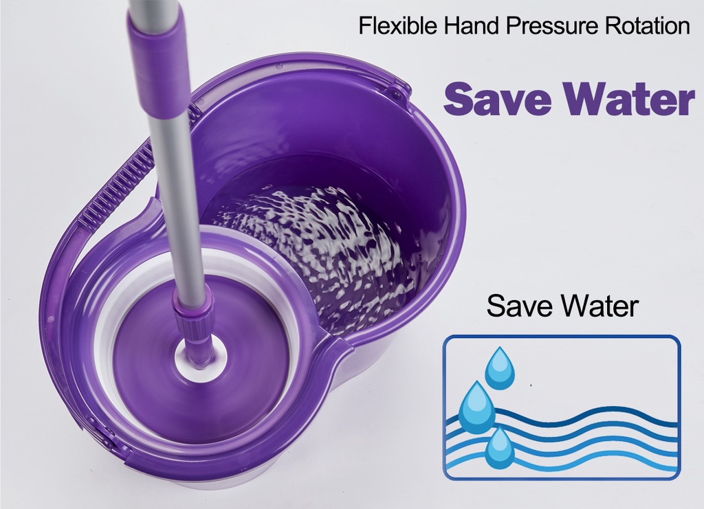 [SupaMop] Classic SH-350-8 Hand Press Spin Mop Set 1 Year Warranty Free ...