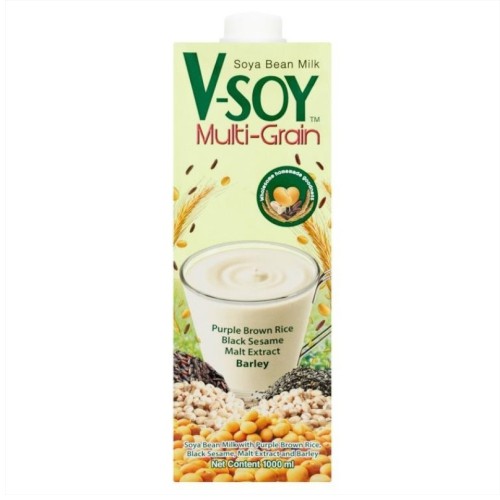 V-Soy Multi-Grain Soymilk UHT 12x1000ML | Shopee Singapore