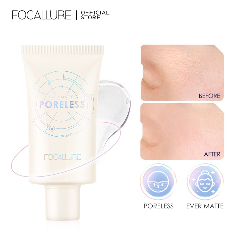 FOCALLURE Poreless Primer Brighten and Moisture Ever-Matte Face Base ...