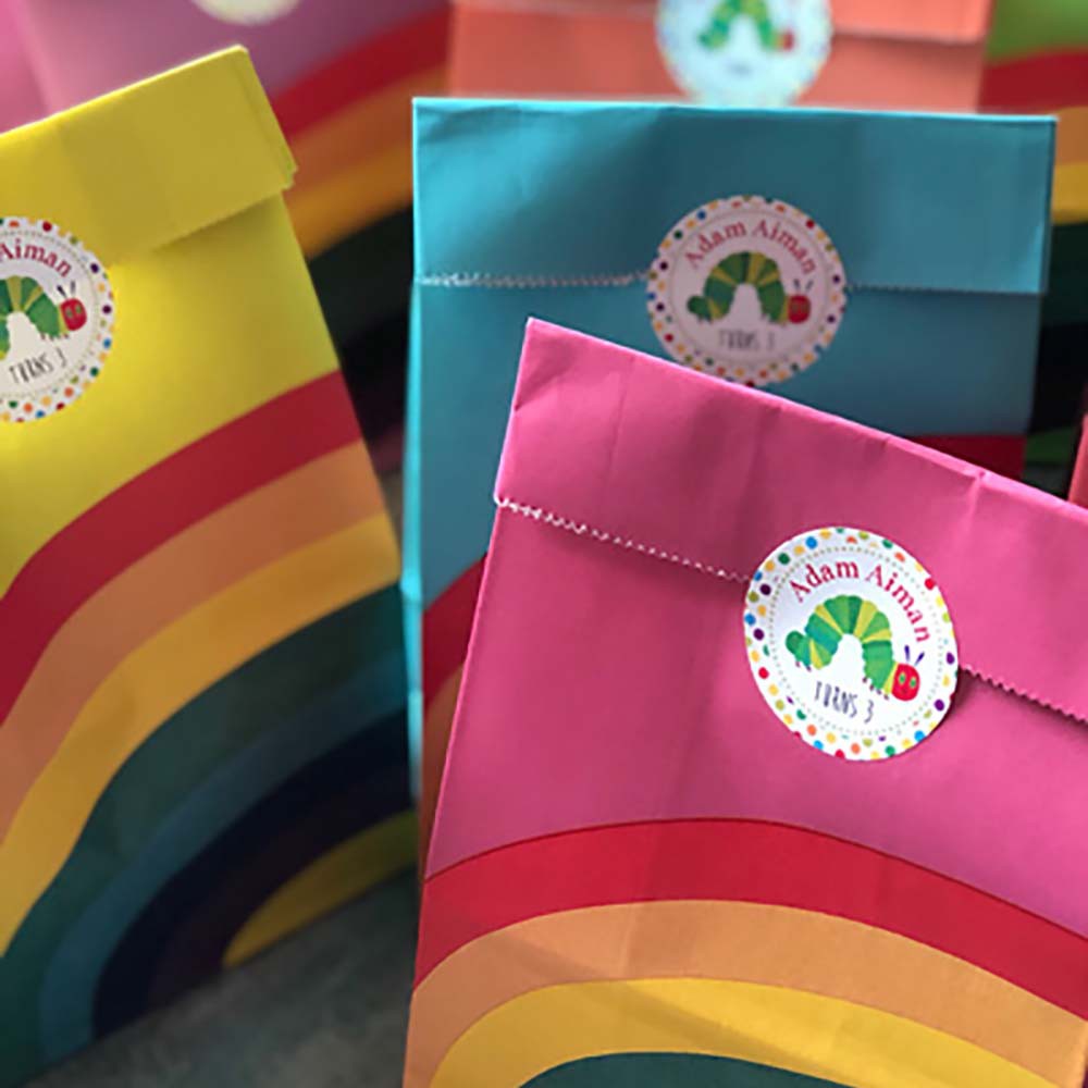 Personalised Goodie Bag / Party Favour Stickers (Famous Characters ...