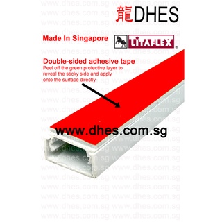 Litaflex Feema Fighter 1m uPVC Cable Compartment Snap On Trunking ...