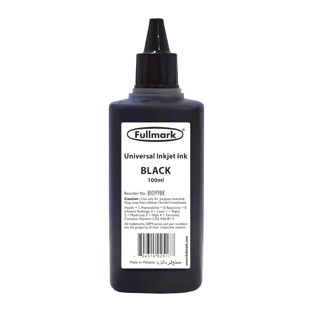 Fullmark Universal Inkjet Ink 100ml (Black) | Shopee Singapore
