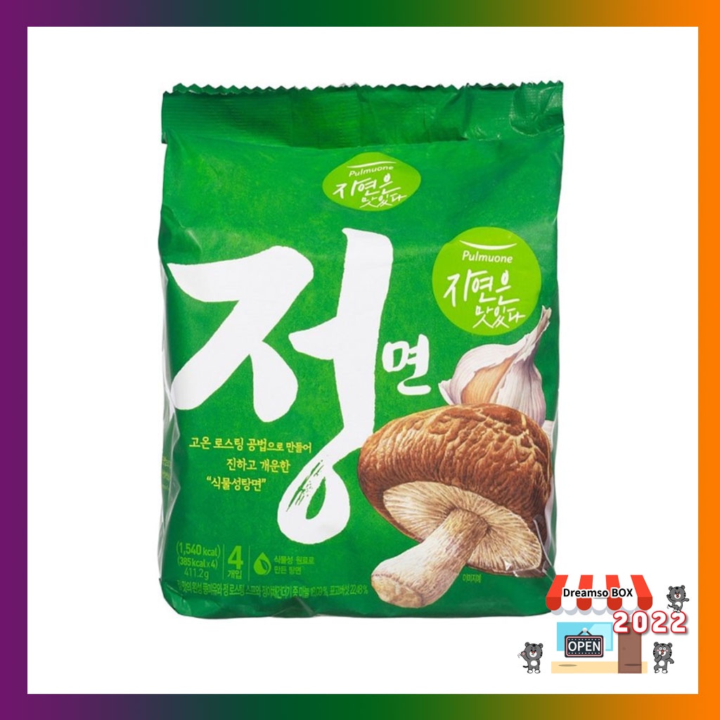 Pulmuone Natural is delicious Jeong Ramen 108.1g*4pcs/ Korean Ramen ...