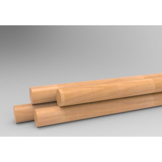 48mm Diameter x 1 metre Rod | Solid Timber Wood Plank Wooden Strips ...