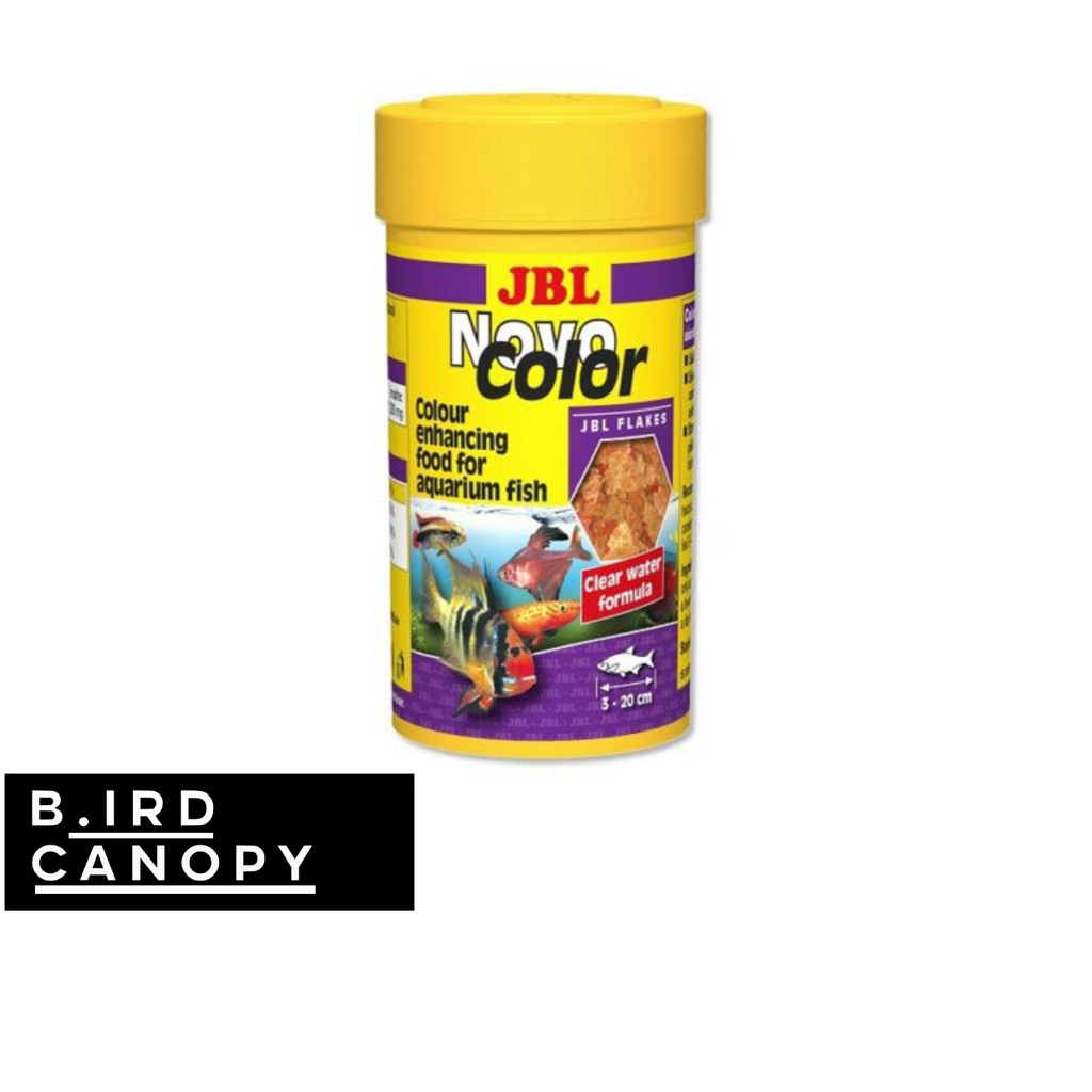 JBL Novo Color Premium Colour Flakes Fish Food Tetras Ram Cichlid High ...