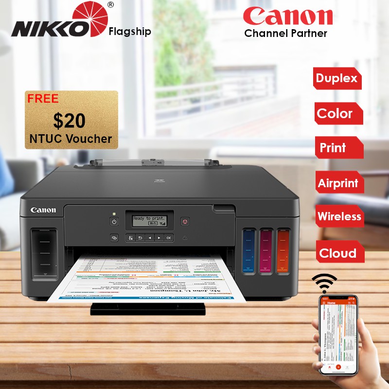 [Local Warranty] Canon PIXMA G5070 Refillable Ink Tank Wireless Ink ...