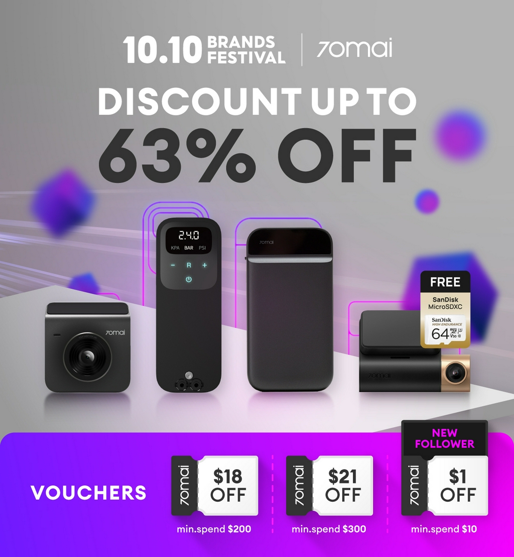 70mai Official Store, Online Shop Nov 2022 | Shopee Singapore