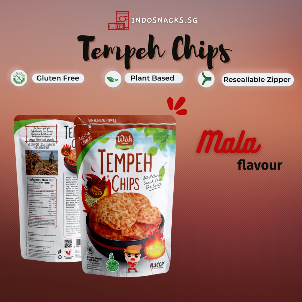 Tempeh Chips Mala 50g HALAL (LIMITED EDITION) | Shopee Singapore