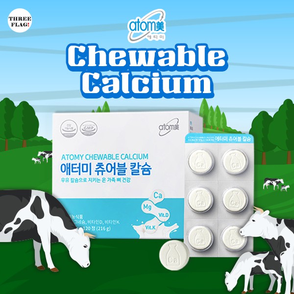 ATOMY Chewable Calcium(120 tablets) | Shopee Singapore
