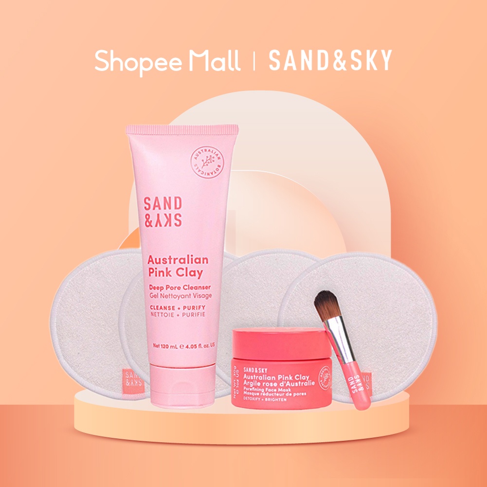 Sand And Sky Australian Pink Clay Pore Tight Kit Shopee Singapore