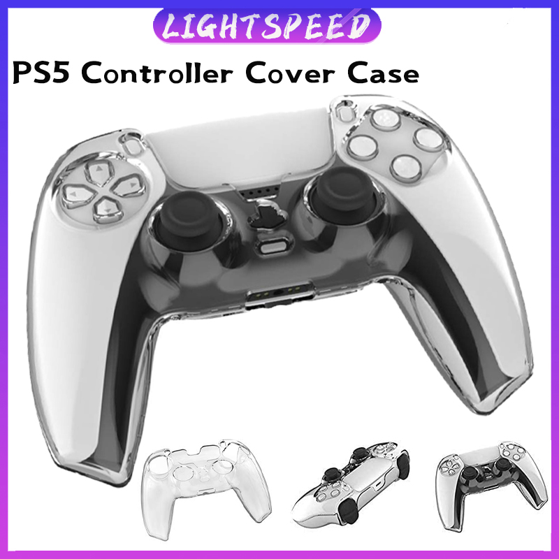 PS5 Controller Skin, Anti-Slip Plastic Transparent Cover for ...