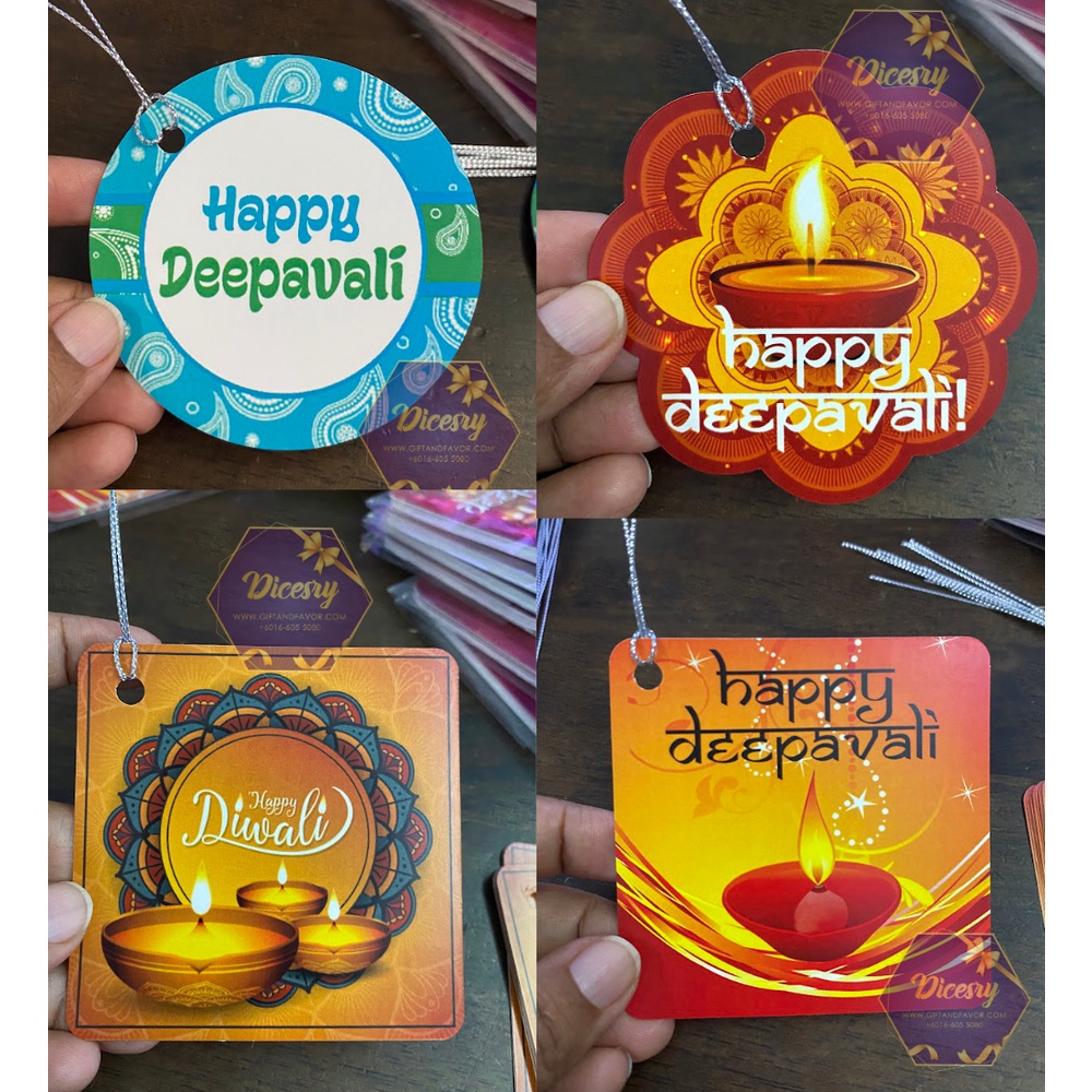 Hanging Tags Deepavali Readymade / Deepavali Tags (FREE Random color ...