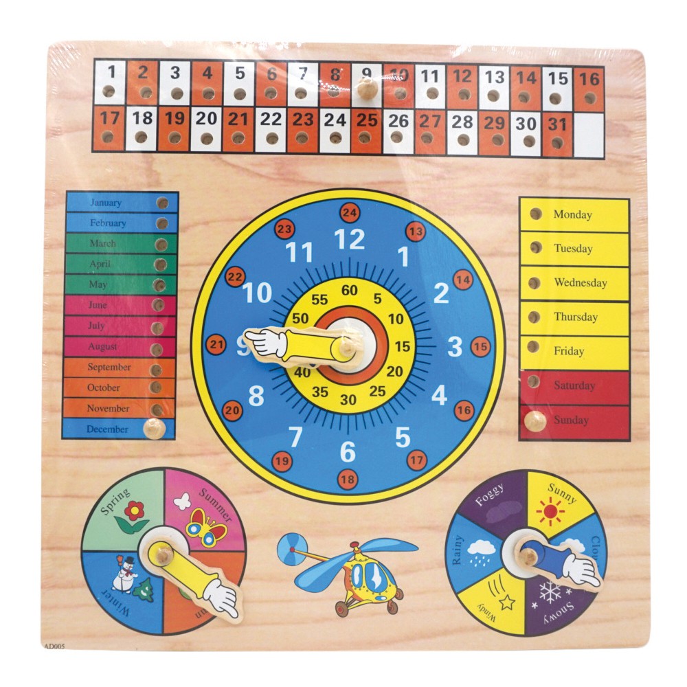 wooden-day-date-month-and-clock-board-shopee-singapore