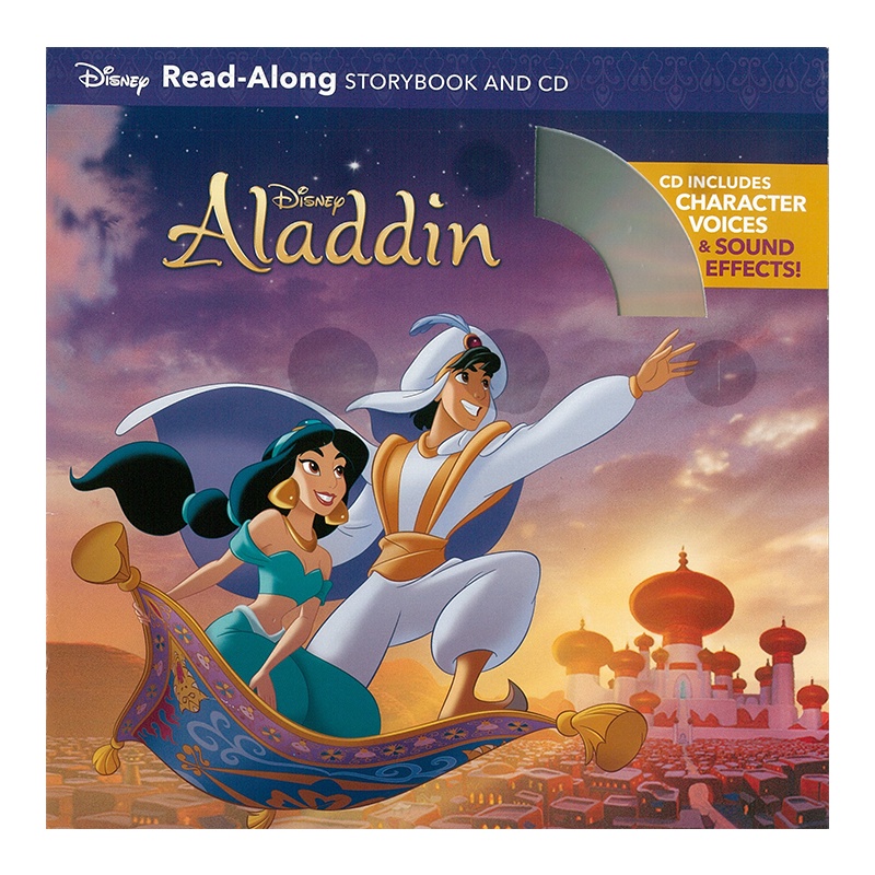 Aladdin: Read-Along Storybook and CD Aladdin Disney Movie Audio Reader ...