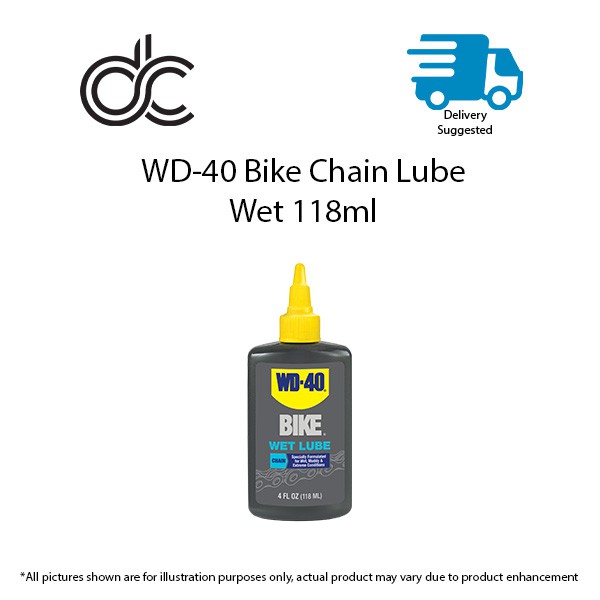 WD-40 Bike Wet Lube Chain Lubricant 118ml 4oz Lubricant Made In USA ... WD-40 Bike Wet Lube Chain Lubricant 118ml 4oz Lubricant Made In USA ...