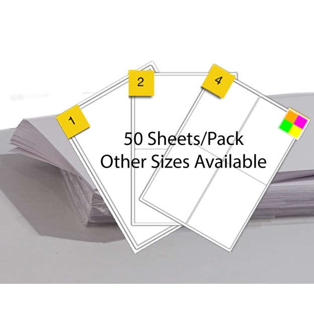 [SG] Matte A4 Blank Sticker Label for Address, Packaging & Shipping ...