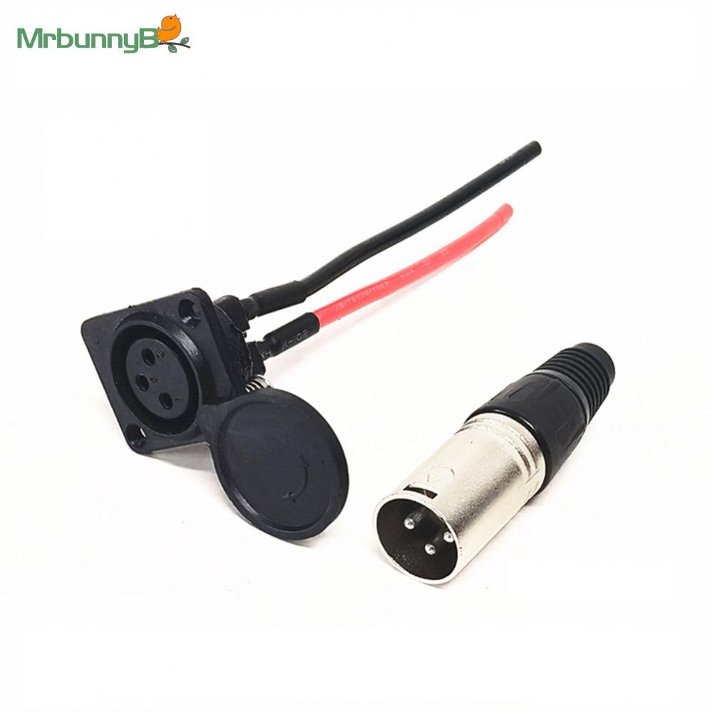 Battery Charger Port 3Pin Inline Connector Jack Socket For Scooter E ...