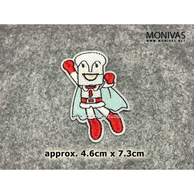 Shokupanman Iron On Patch DIY Anpanman Characters Embroidery Motif ...