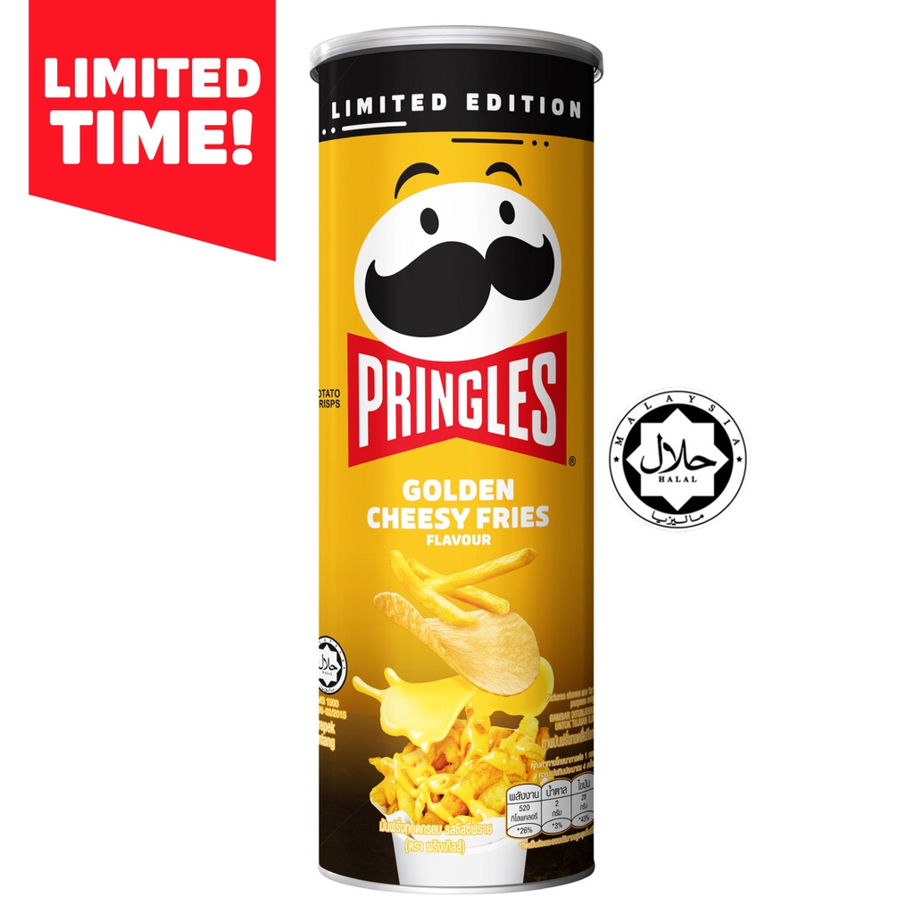 [Limited Edition] Pringles Golden Cheesy Fries Flavour Potato Crisps ...