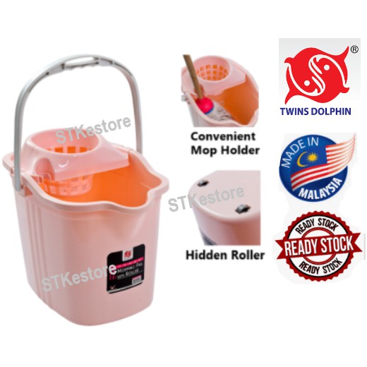 Mopping Pail with Roller / Baldi Lantai Mop#17Litre | Shopee Singapore