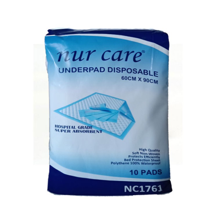 NUR CARE Disposable Underpad 60x90cm (10pc) | Shopee Singapore