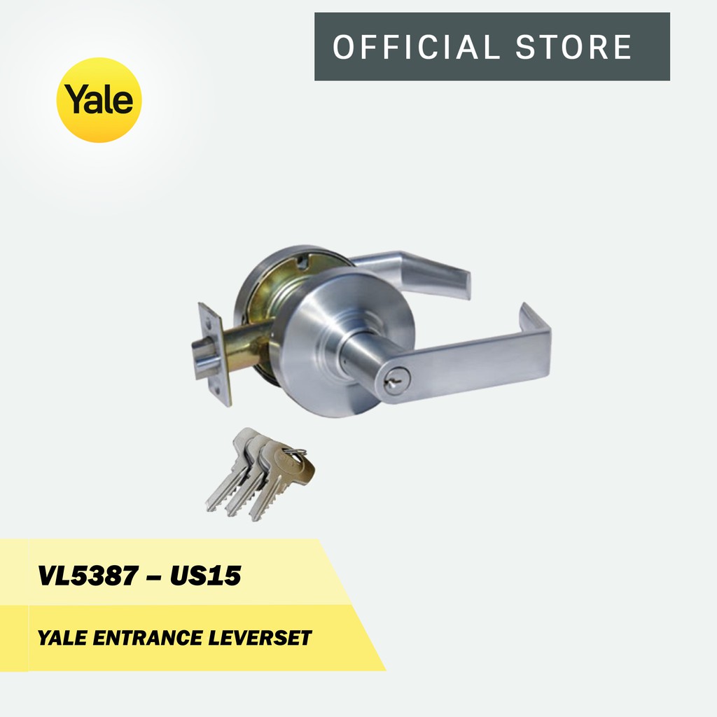 Yale VL5387 US15 Entrance Lockset | Shopee Singapore