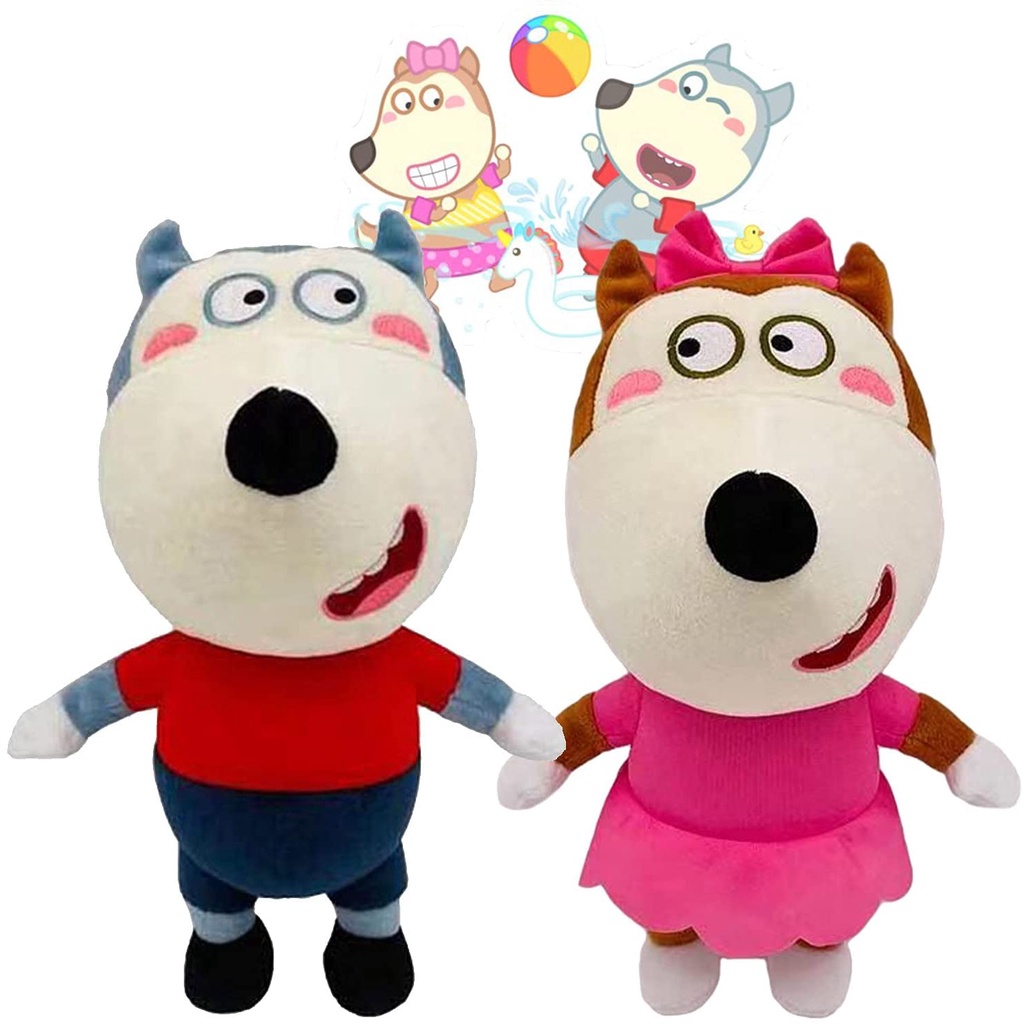 25cm Wolfoo Family Plush Toy Wolfo English Animation Lucy Doll Boy ...