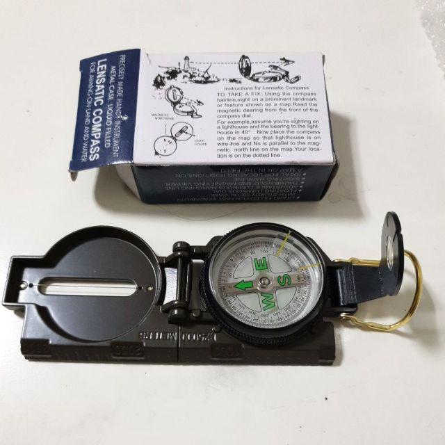 MILITARY GRADE LENSATIC COMPASS AND COMPASS FOR SCHOOL/TREKKING/LESSONS ...