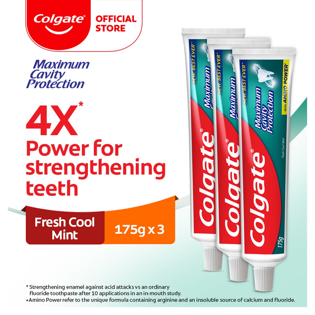 Colgate Maximum Cavity Protection Fresh Cool Mint Toothpaste Valuepack ...