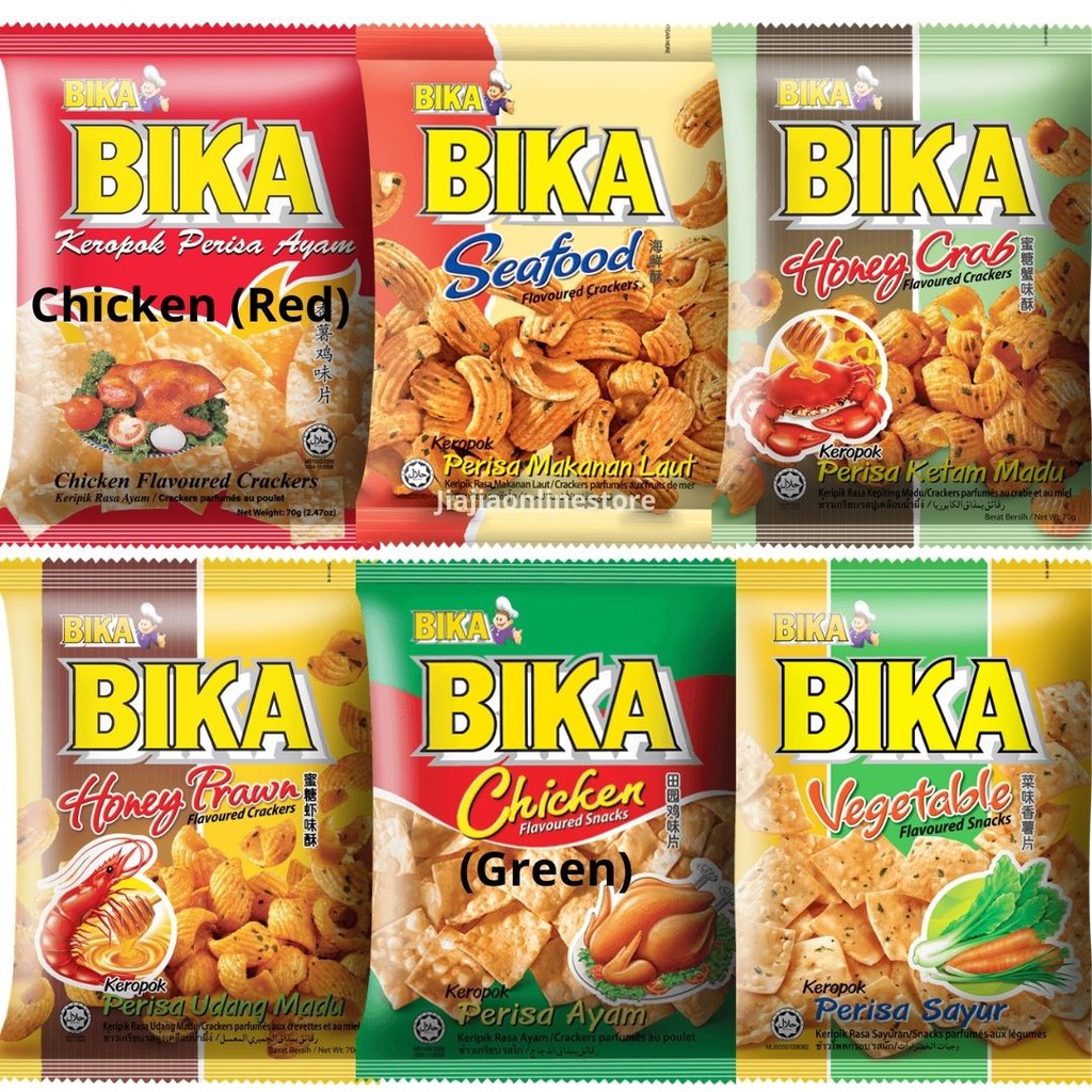 Bika Malaysia Snack Various Flavors Of BIKA Malaysia Snack Crackers ...