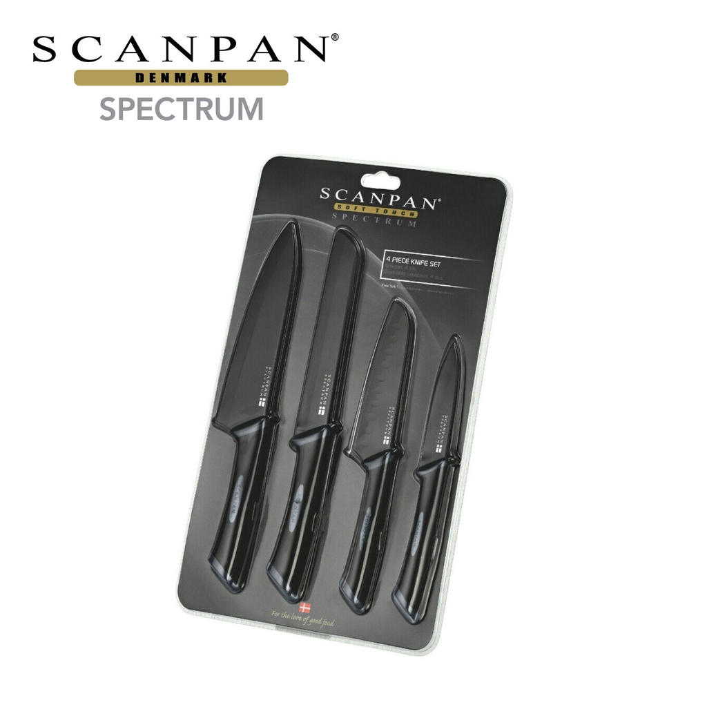 SCANPAN Spectrum 4pc. Knife Set (2 Colours) | Shopee Singapore