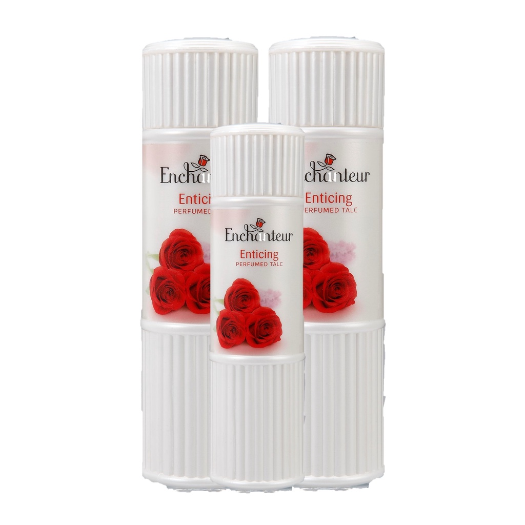 ENCHANTEUR Talcum Powder – Enticing 125g x2 + FREE 50g | Shopee Singapore