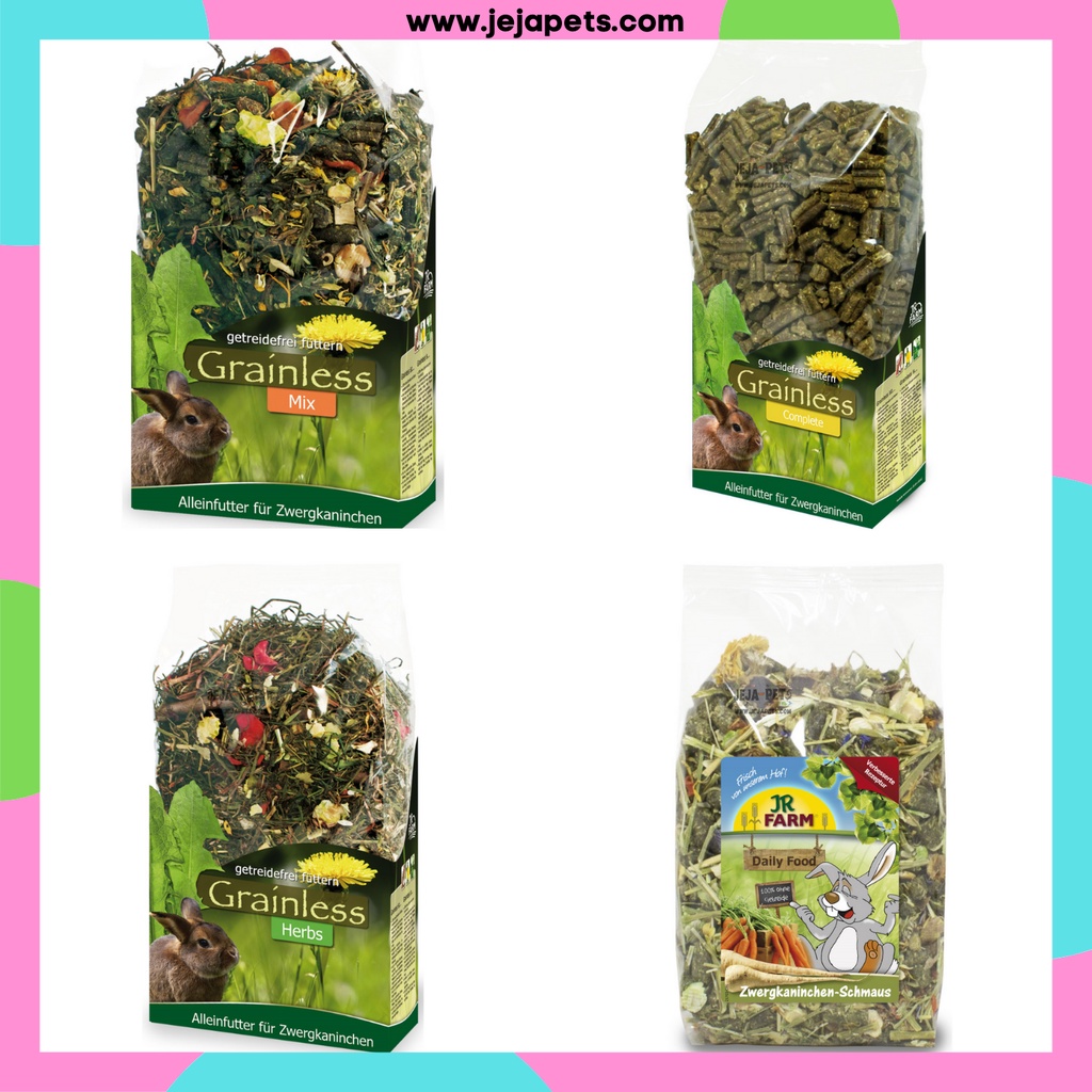 JR Farm Assorted Complete Feed Grainless for Dwarf Rabbits Chinchillas ...