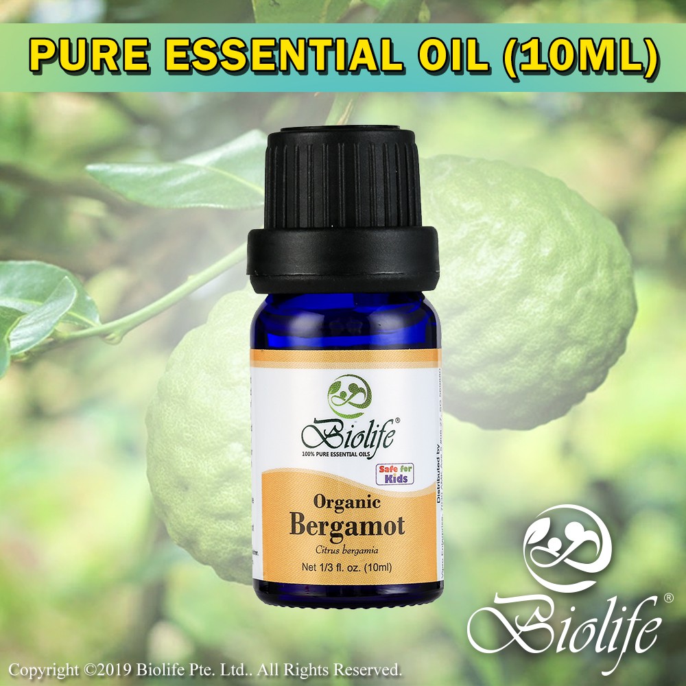 Biolife Organic Bergamot, 100% Pure and Natural Organic Essential Oil ...