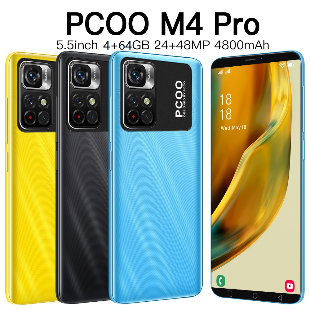 【ready stock】 M4Pro 5.5 inch Smartphone 10 Core 24+48MP 4+64 GB Dual ...