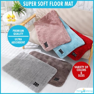 [SG Ready Stock] Soft and Fluffy Chenille Fabric Floor Mat Extra Thick ...
