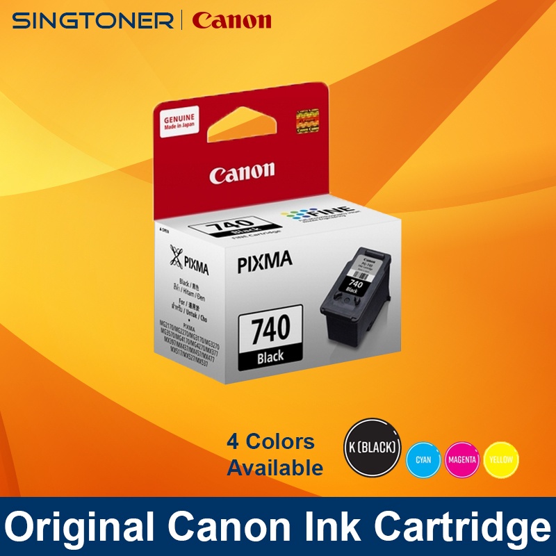 Canon 740 Black 741 Color Ink Cartridge for Pixma Printers PG740 PG-740 CL741 CL-741 MG3670 ...