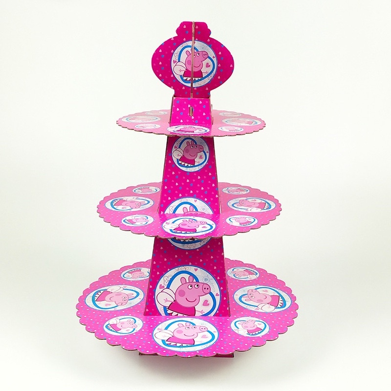 3 tier cupcake stand cartoon design /bakeware party birthday ...